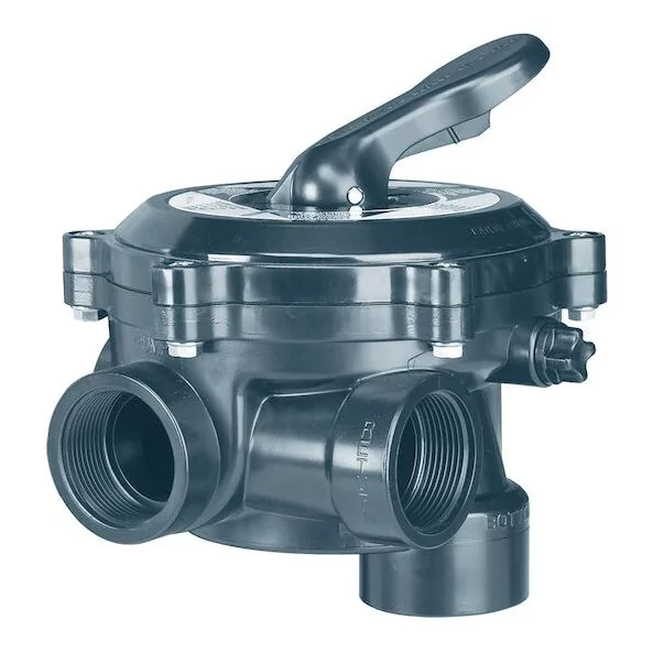 AstralPool Flat lateral multiport valve, configuration 3, bottom port ...