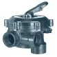 AstralPool Flat lateral multiport valve, configuration 3, bottom port ...