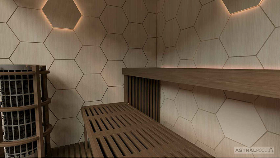 AstralPool Honey sauna 230/400 V, 10.8 kW 285 x 233 x 212 cm - best ...